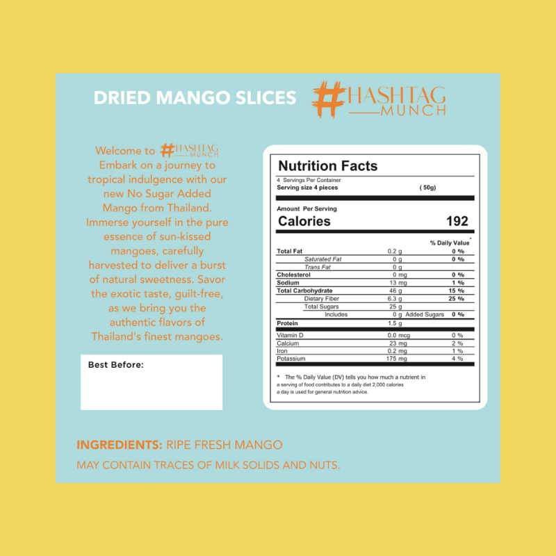 Dried Mango Slices – Hashtag Munch