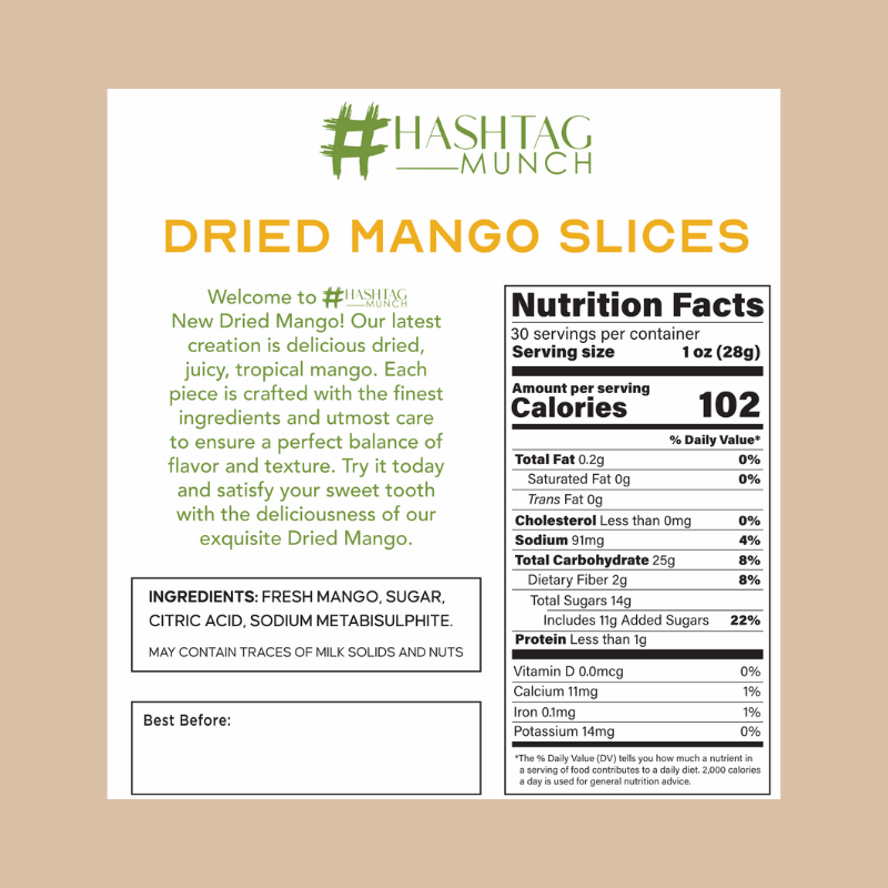 Dried Mango Slices – Hashtag Munch