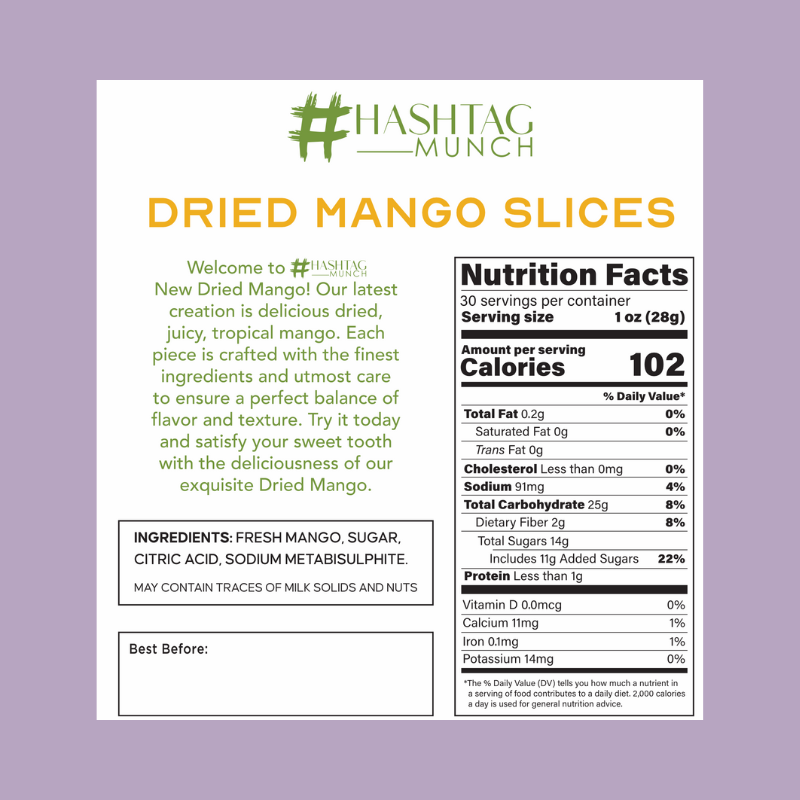 Dried Mango Slices – Hashtag Munch